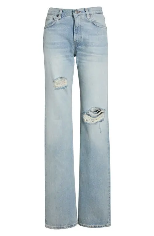 HAIKURE Star Ripped High Waist Wide Leg Jeans