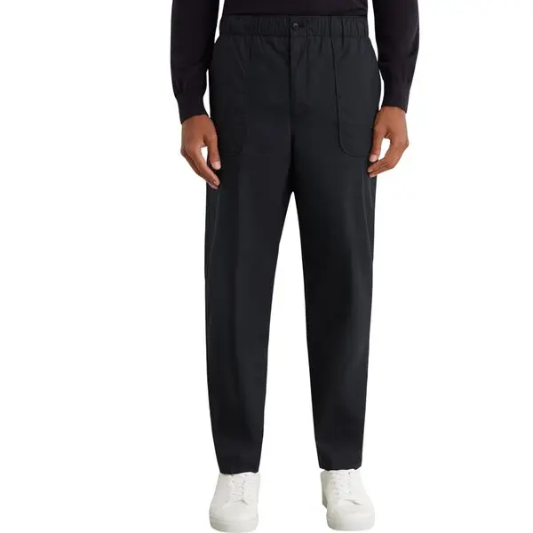 REISS Snap Utility Pants - Navy