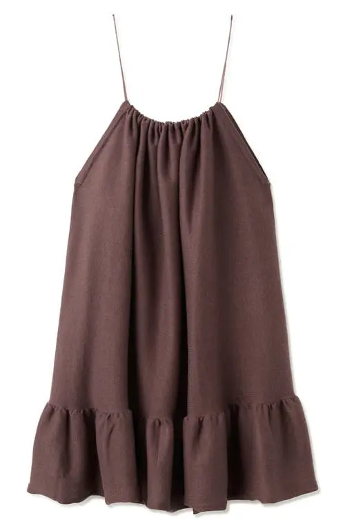 Mango Gathered Halter Neck Mini Dress