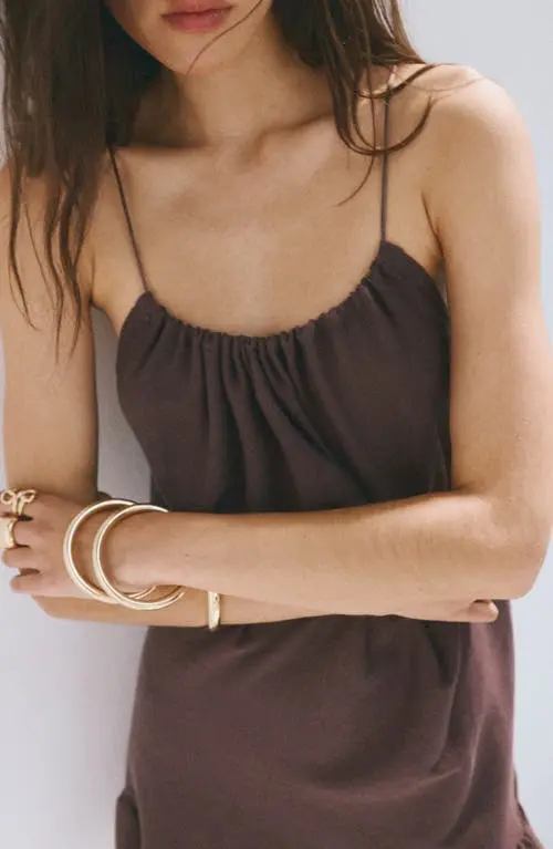 Mango Gathered Halter Neck Mini Dress