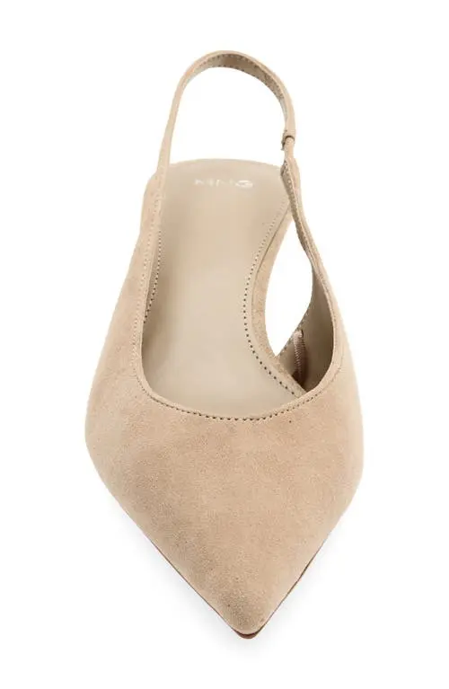 Mango Cande Pointed Toe Slingback Pump