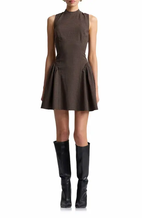 Avec Les Filles Sleeveless Flounce Minidress
