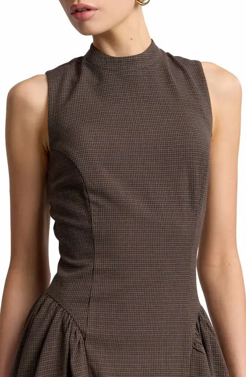 Avec Les Filles Sleeveless Flounce Minidress