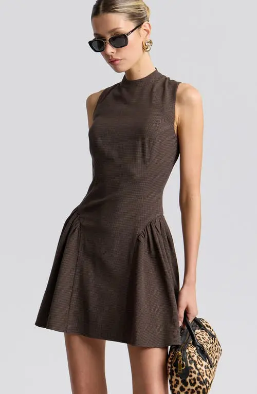 Avec Les Filles Sleeveless Flounce Minidress