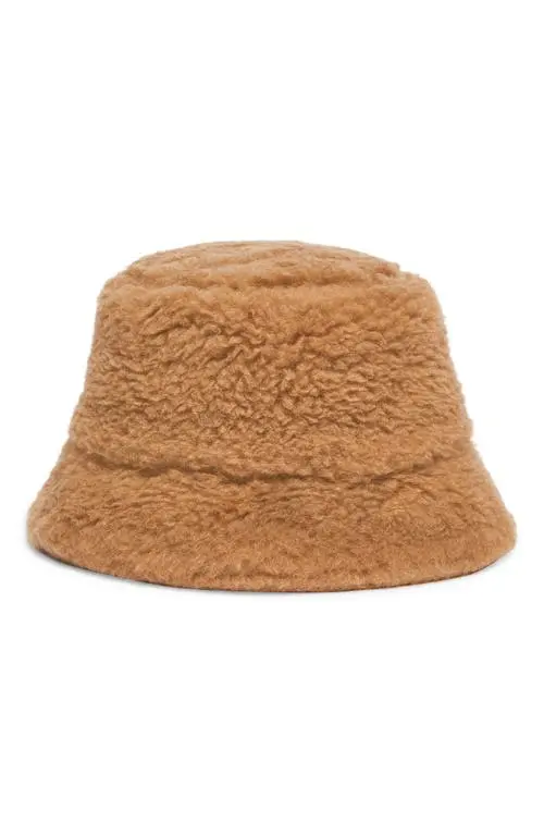 Max Mara Fiducia Hair Blend Bucket Hat - Camel