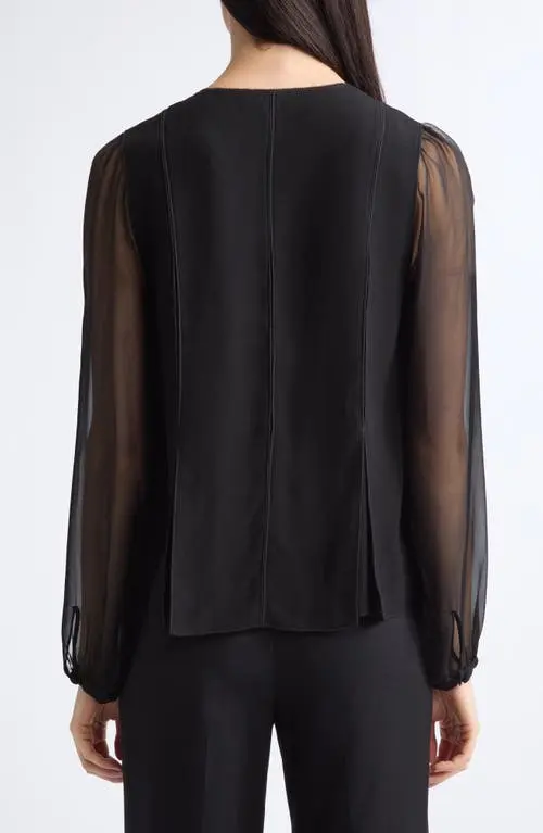 Ulla Johnson Lucette Long Sleeve Blouse - Noir