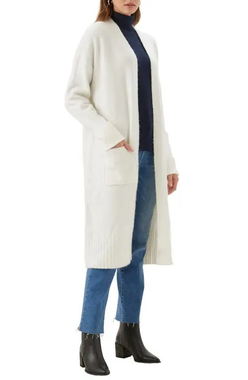 Karen Kane Long Cardigan - Ivory