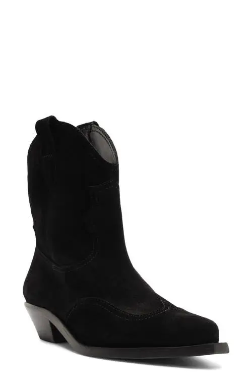 Schutz Nash Leather Bootie - Black