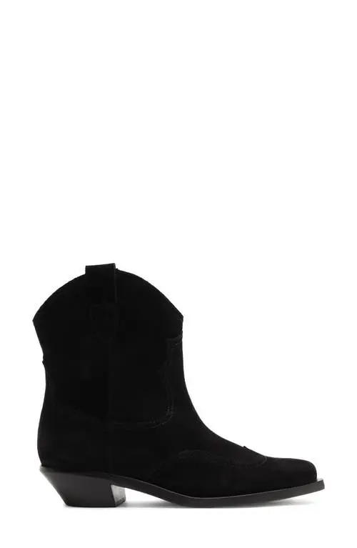 Schutz Nash Leather Bootie - Black