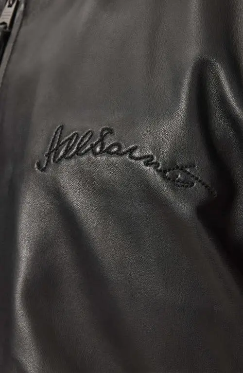 ALLSAINTS Leather Bomber Jacket