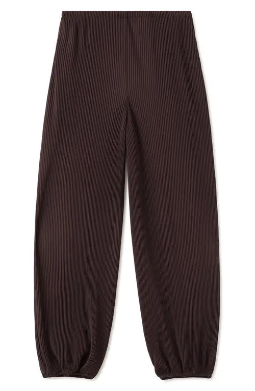 Mango Textured Baggy Pants