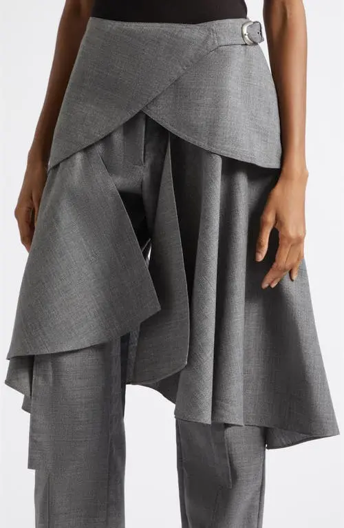 DIOTIMA Cheval Wool Peplum Pants