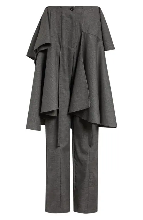 DIOTIMA Cheval Wool Peplum Pants