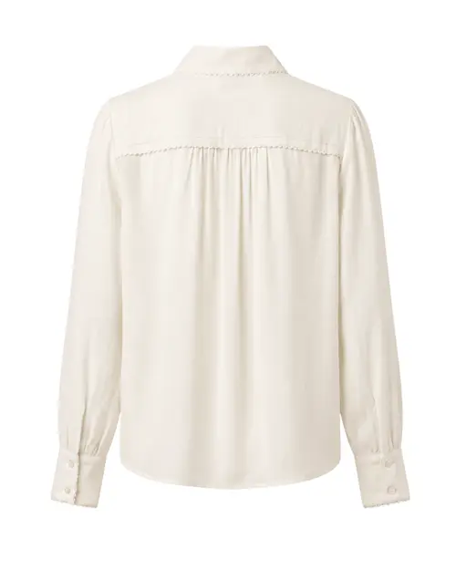 CARTOLINA Lilliana Pebbled Crepe Button-up Blouse