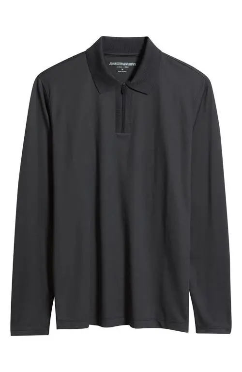 Johnston & Murphy Cochran Long Sleeve Zip Polo