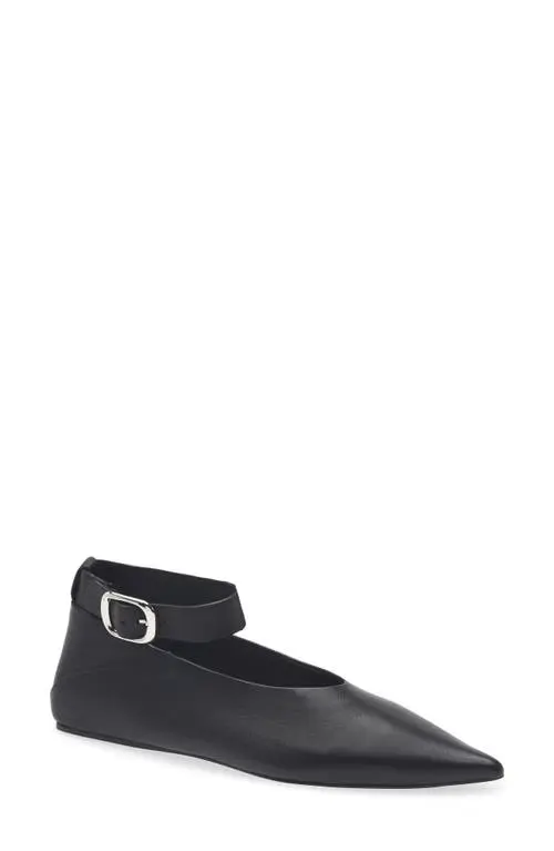 Jeffrey Campbell Obliged Pointed Toe Flat - Black