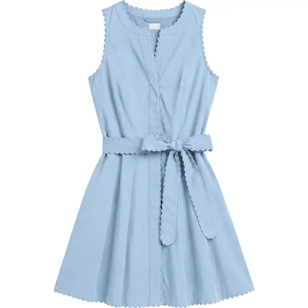 CARTOLINA Hadley Cotton Poplin Romper - Light Blue