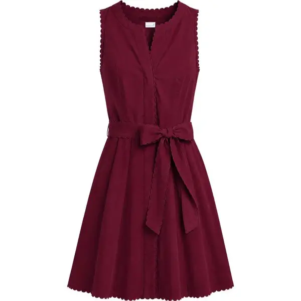 CARTOLINA Hadley Cotton Poplin Romper - Maroon