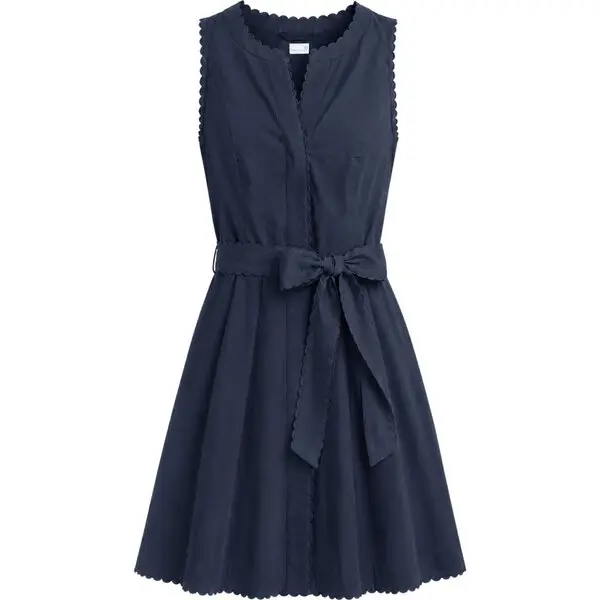 CARTOLINA Hadley Cotton Poplin Romper - Navy