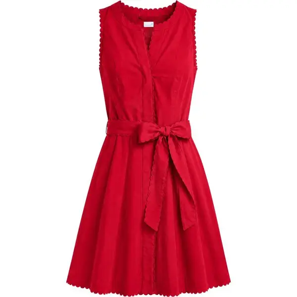 CARTOLINA Hadley Cotton Poplin Romper - Red