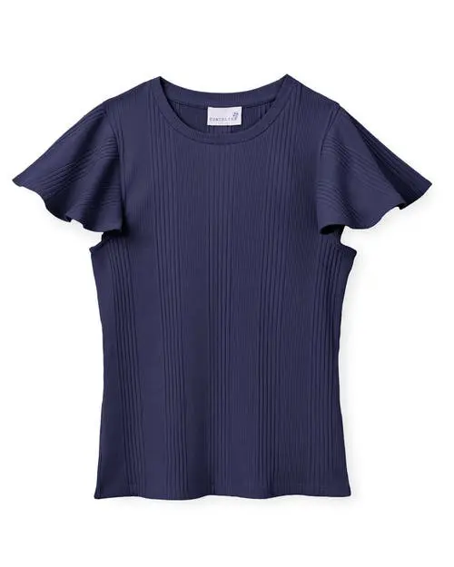CARTOLINA Sonia Knit Top - Midnight Blue