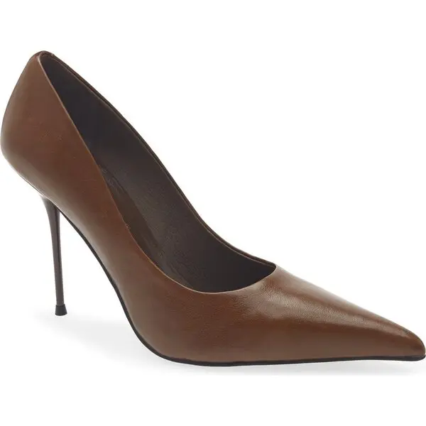 Jeffrey Campbell Pucker Pointed Toe Pump - Brown