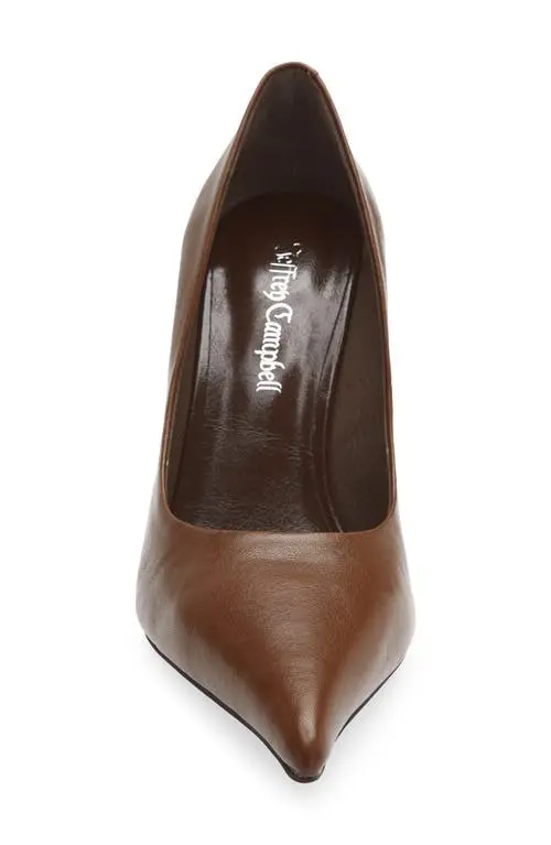 Jeffrey Campbell Pucker Pointed Toe Pump - Brown