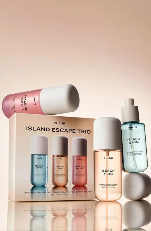 PHLUR Island Escape Fragrance Mist Trio