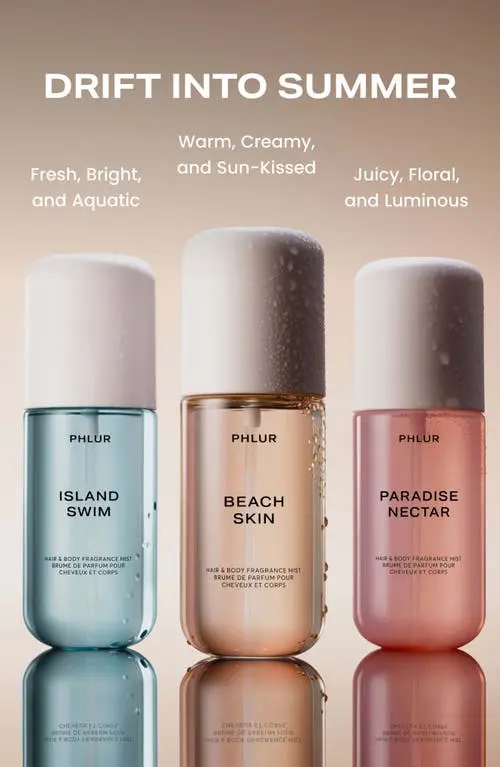 PHLUR Island Escape Fragrance Mist Trio