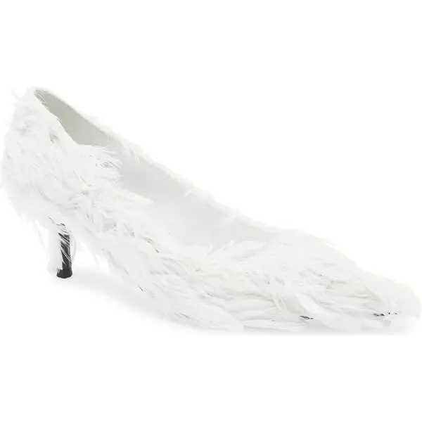 Jeffrey Campbell Nesting Pointed Toe Pump - White