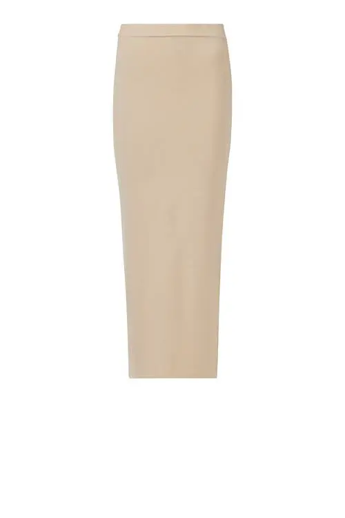 LEEM Knit Pencil Skirt - Natural
