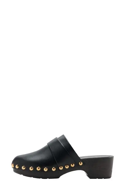 Mango Studded Leather Clog