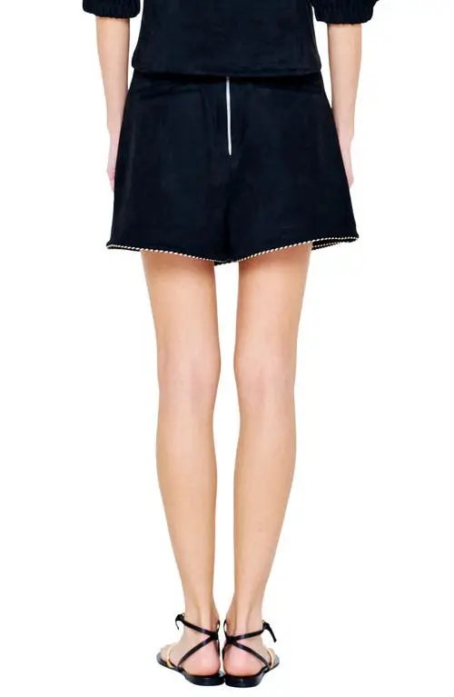 CIEBON Noa Faux Suede Wrap Skort