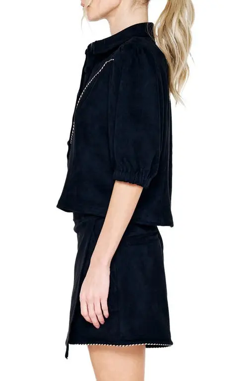 CIEBON Vynessa Faux Suede Top