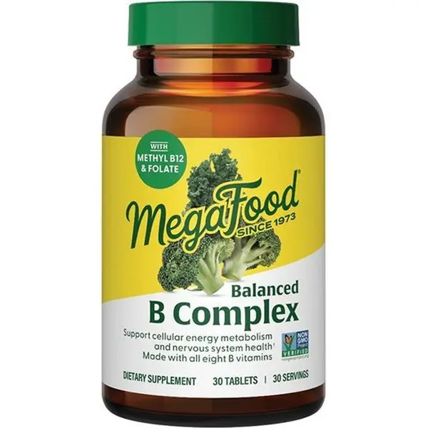 MEGAFOOD Balanced B Complex With All 8 B Vitamins, Vegan