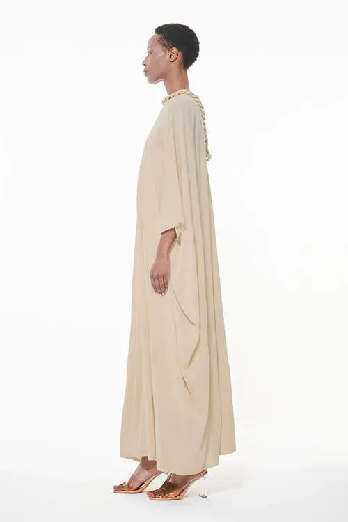 LEEM Knit Covered Chain Detail Kaftan