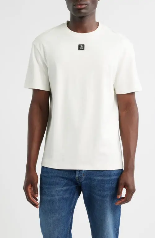 Hugo Dalile Logo Badge Cotton T-shirt