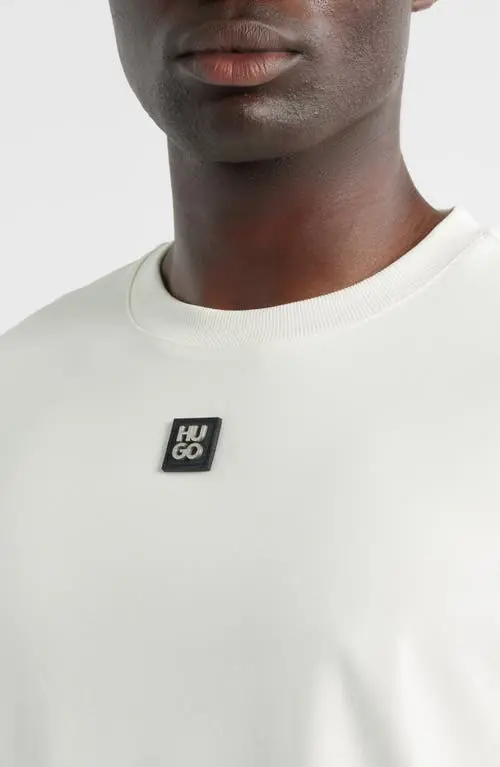 Hugo Dalile Logo Badge Cotton T-shirt