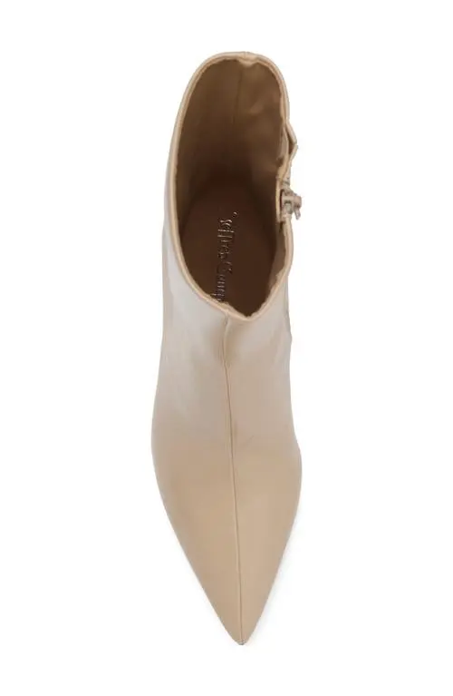 Jeffrey Campbell Everynite Pointed Toe Stiletto Bootie - Light Beige