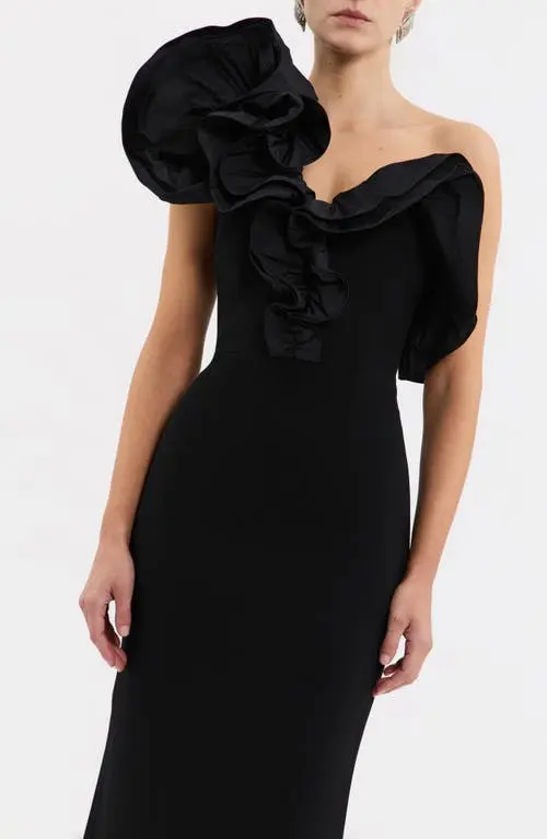 Rebecca Vallance Ella Ruffle Neck Gown