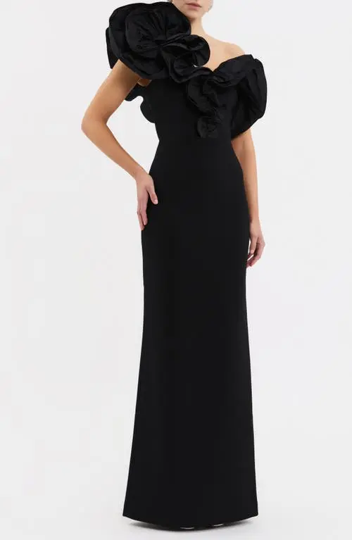 Rebecca Vallance Ella Ruffle Neck Gown