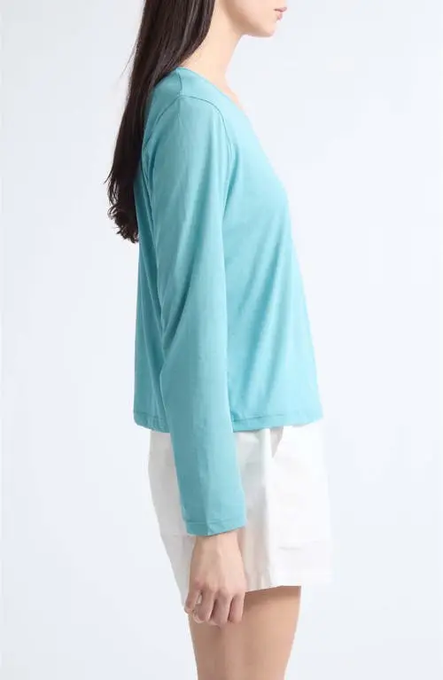 LESET Milo Long Sleeve Cotton Jersey T-shirt