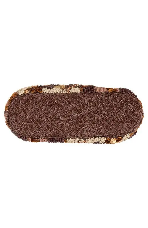 Mango Tropic Beaded Clutch - Chocolate
