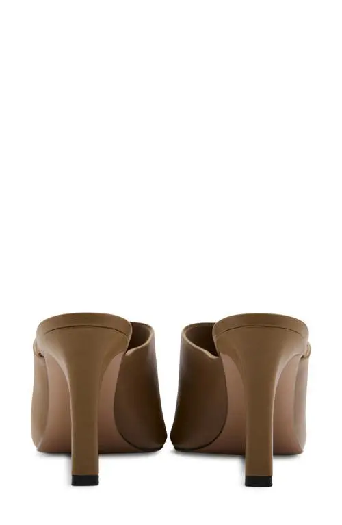 Mango Leather Slide Sandal