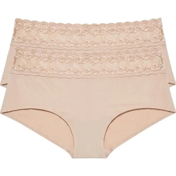 Natori Bliss Perfection Boyshort 2-pack - Cafe