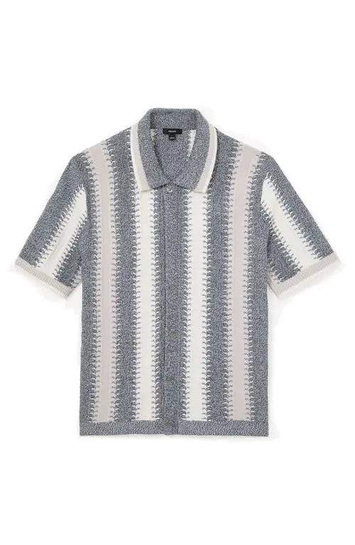 REISS Dale Stripe Button-front Sweater