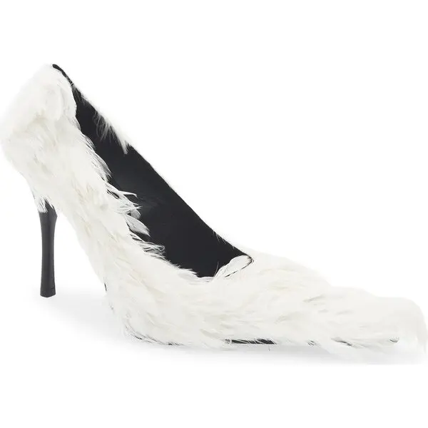 Jeffrey Campbell Plumage Pointed Toe Pump - White