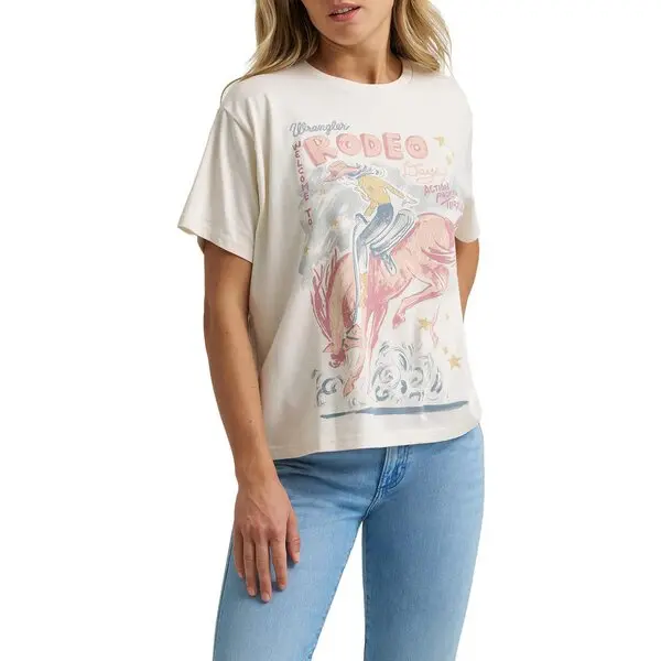 Wrangler Rodeo Days Graphic T-shirt - Egret