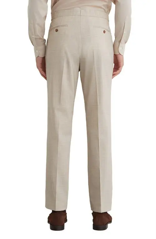 REISS Vita Check Wool Blend Pants
