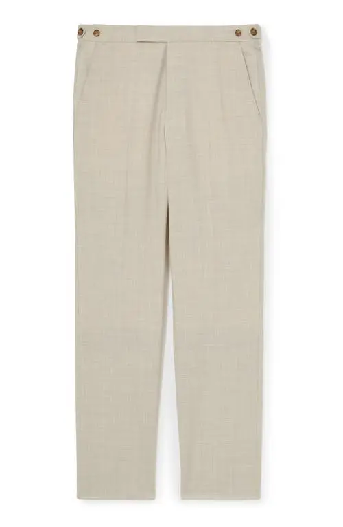 REISS Vita Check Wool Blend Pants